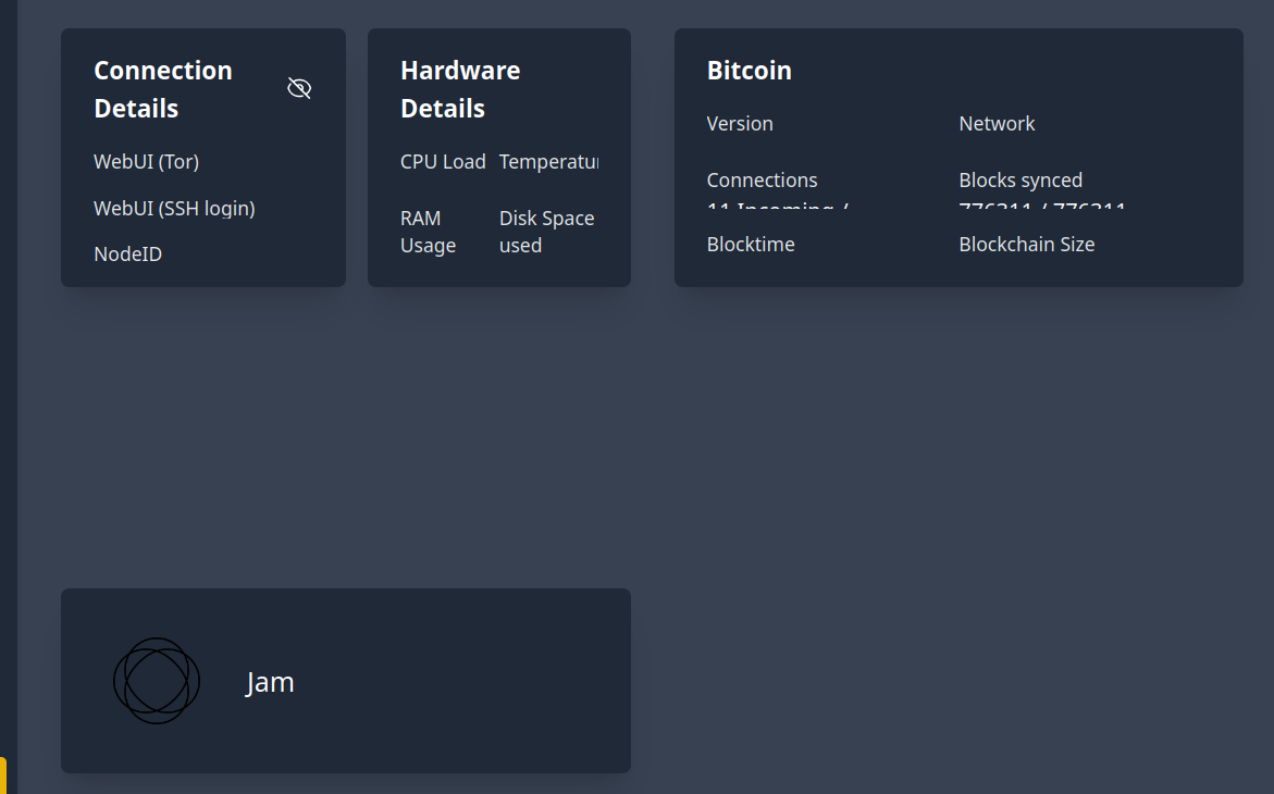 bitcoin only mode: weird display · Issue #570 · raspiblitz/raspiblitz-web · GitHub