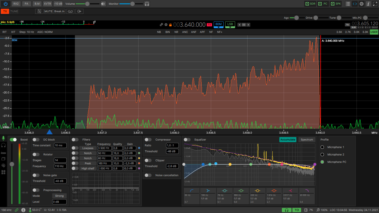 "розовая шумовая линия" неправильно · Issue #87 · ExpertSDR3/ExpertSDR3-BUG-TRACKER · GitHub