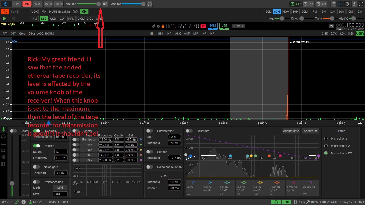 магнитофон работа записи воспроизведения · Issue #172 · ExpertSDR3/ExpertSDR3-BUG-TRACKER · GitHub