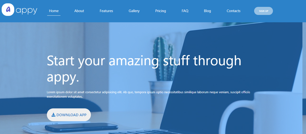 GitHub - iceddrop/Appy: Appy is a product launch landing page that ...