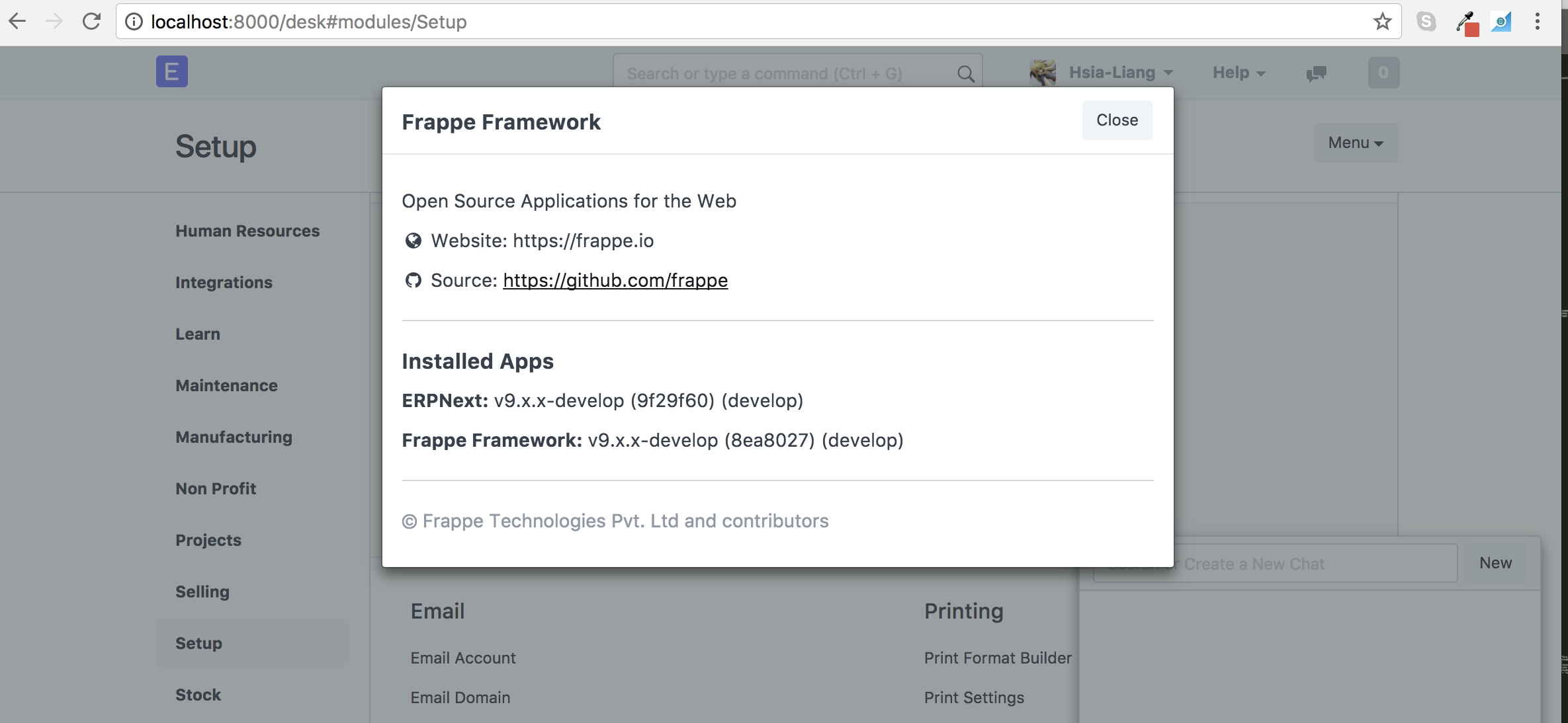 Unable to open Frappe + ERPNext (Develop) v10 Desk on Safari 11.0.2 ...