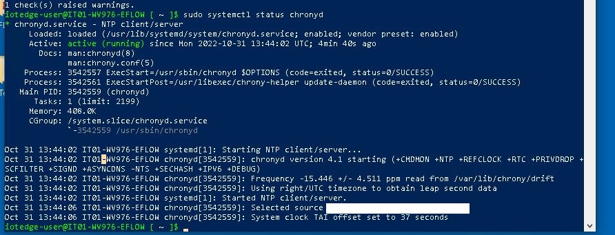 Azure - IoTEdge EFLOW NTP configuration/errors · Issue #235 · Azure/iotedge-eflow · GitHub