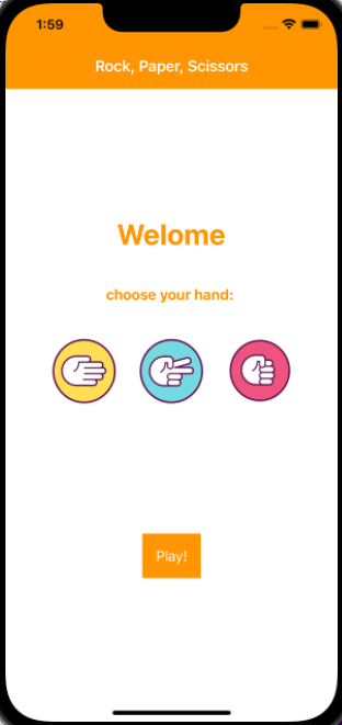 GitHub - joanmc11/Rock-Paper-Scissors-App: Rock, Paper, Scissors App made with Xcode and swift