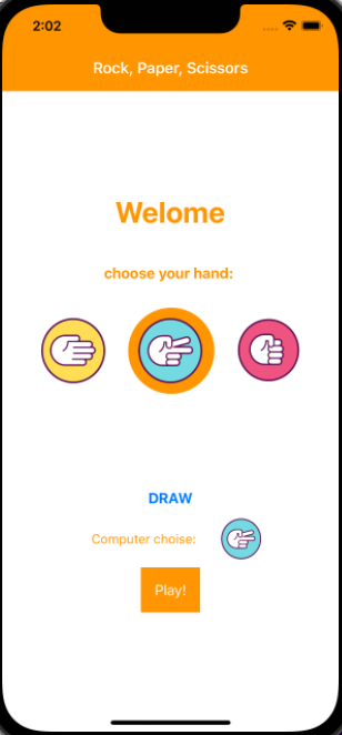 GitHub - joanmc11/Rock-Paper-Scissors-App: Rock, Paper, Scissors App made with Xcode and swift