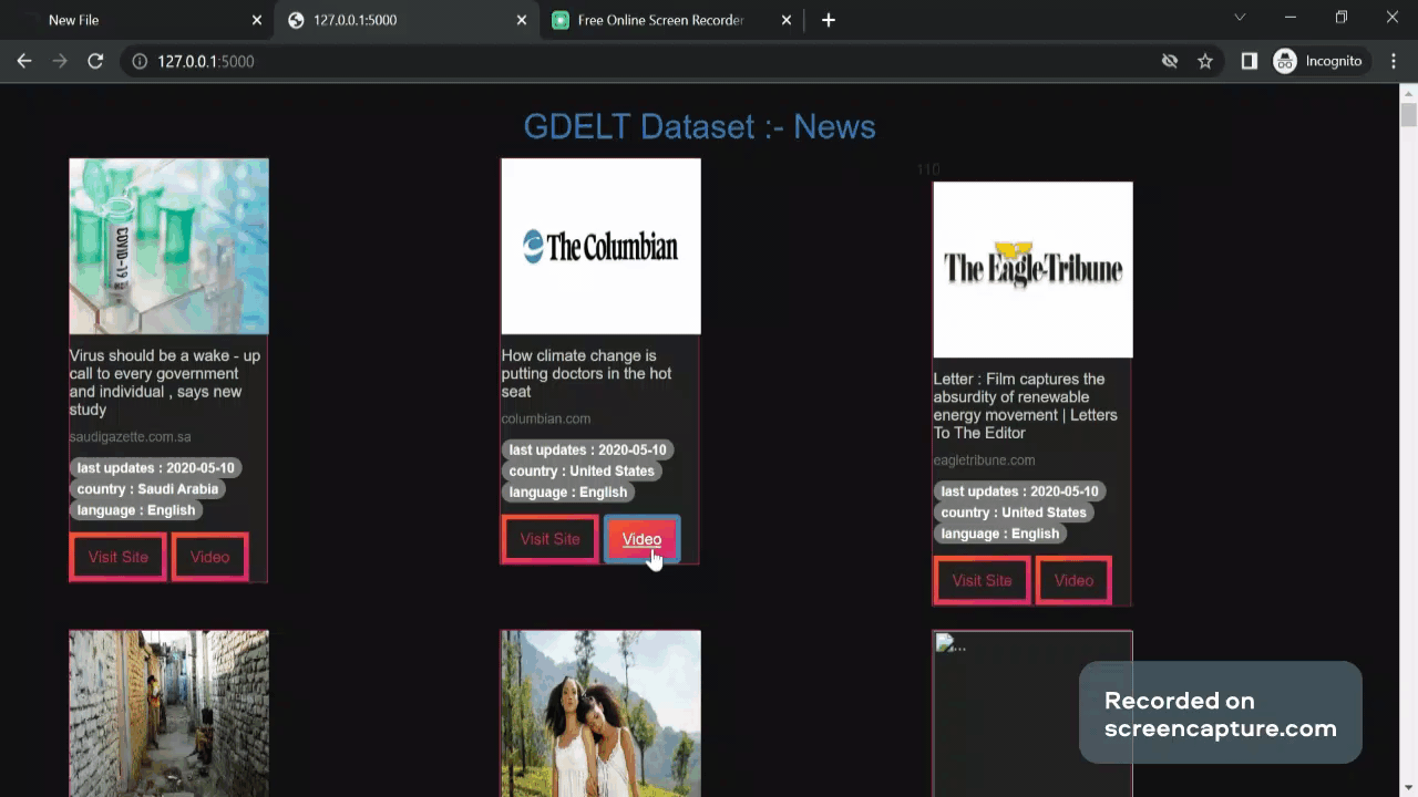GitHub - codeprofile/Mongodb-hackathon: GDELT Flask based event/news data display : Here GDELT ...