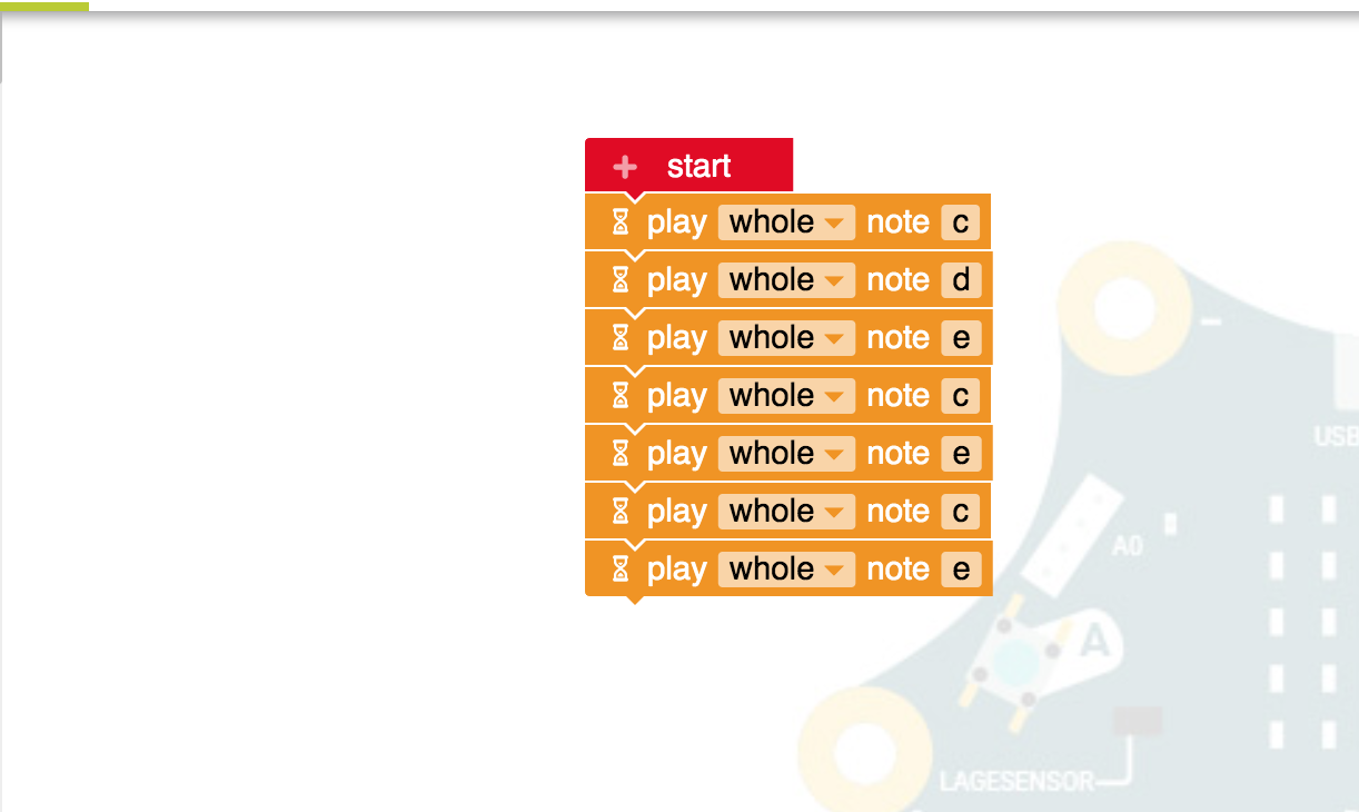 Certain Arrangements of the 'play note' block in Calliope Mini do not work as intended · Issue ...