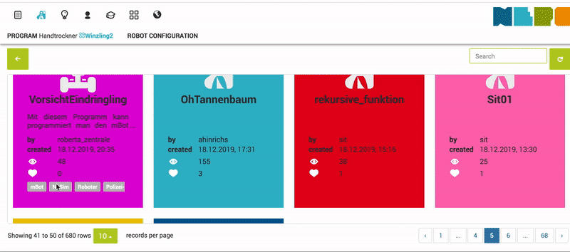 Program tags in gallery display incorrect behaviour · Issue #642 · OpenRoberta/openroberta-lab ...