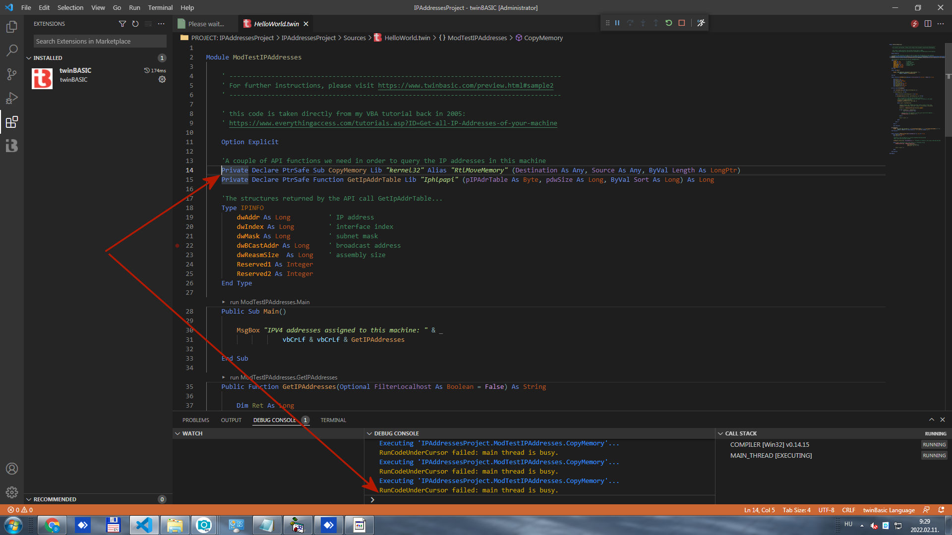 Compiler cursor errors (2.) · Issue #728 · twinbasic/twinbasic · GitHub