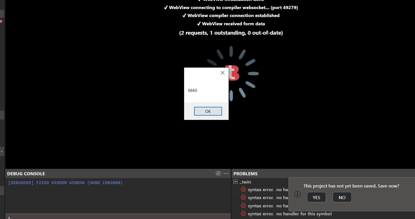 Internal error trapping msgbox with "6660" text pops up · Issue #1221 · twinbasic/twinbasic · GitHub