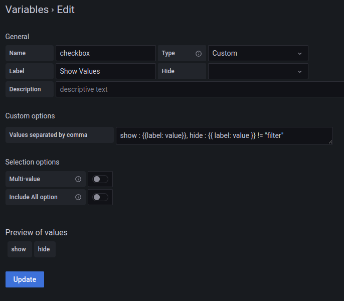 Introduce Boolean Template Variable Type Presented As Switchcheckbox In Ui · Issue 15490