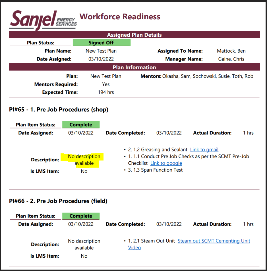 Plan Item Description · Issue #45 · Sanjel-Energy-Services ...