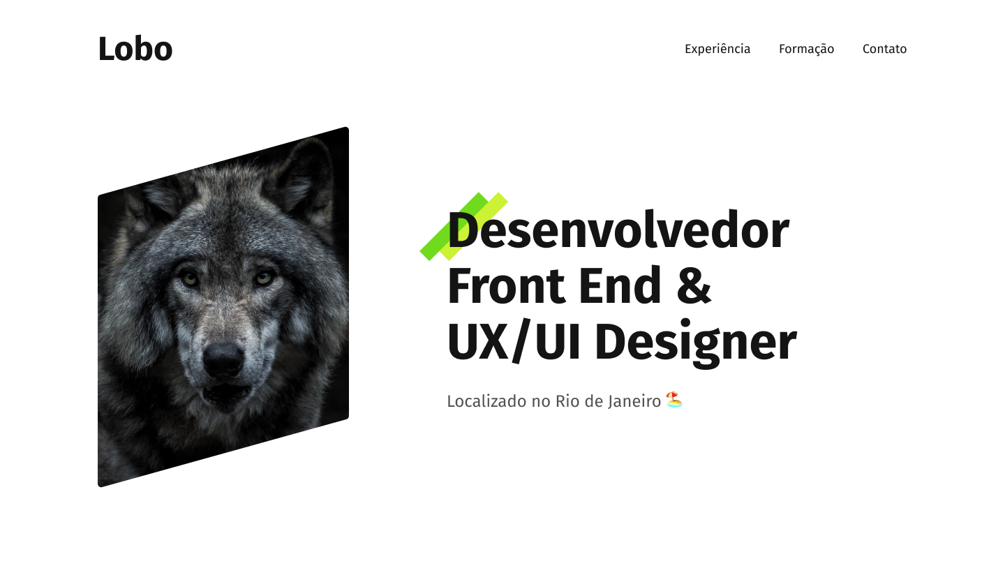 GitHub - devbeatriz/portfolio-lobo: Portfólio fictício desenvolvido como estudo.