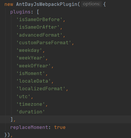 用antd-dayjs-webpack-plugin将moment替换成dayjs后，timeGrid模式下不能正常显示时间列表 · Issue #1087 · iamkun/dayjs ...