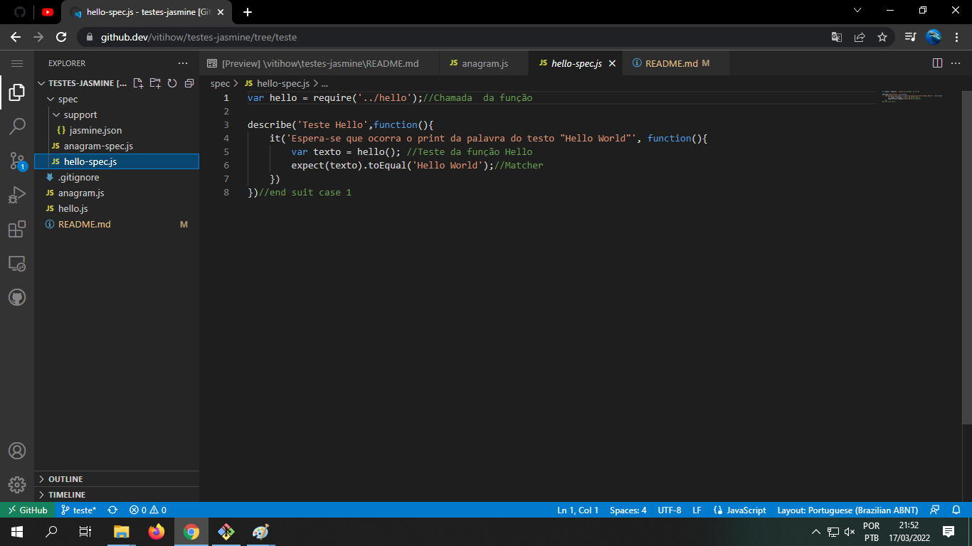 GitHub - vitihow/testes-jasmine: Repositório de testes automatizados ...
