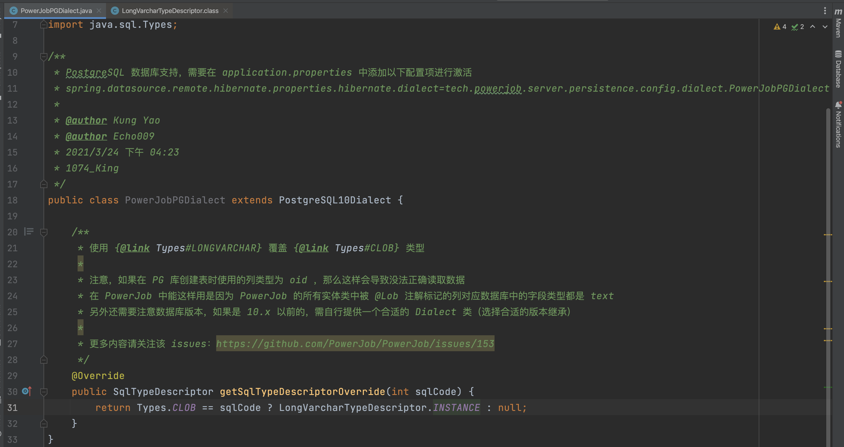postgresql数据库注册应用添加任务后字段类型Lob报错 · Issue #538 · PowerJob/PowerJob · GitHub