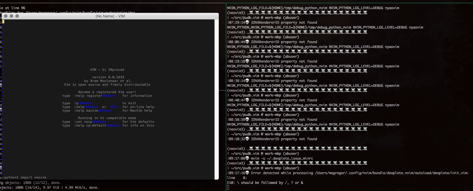 vim8 and macvim both raising errors when starting deoplete.vim · Issue #727 · Shougo/deoplete ...