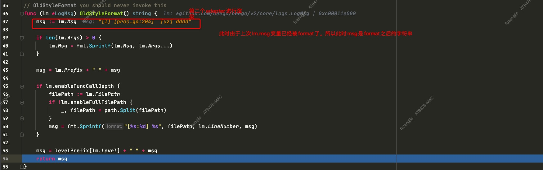 v2.0.1版本下logs模块在多Adapter下，第一个adapter输出没有进行format · Issue #4636 · beego/beego · GitHub
