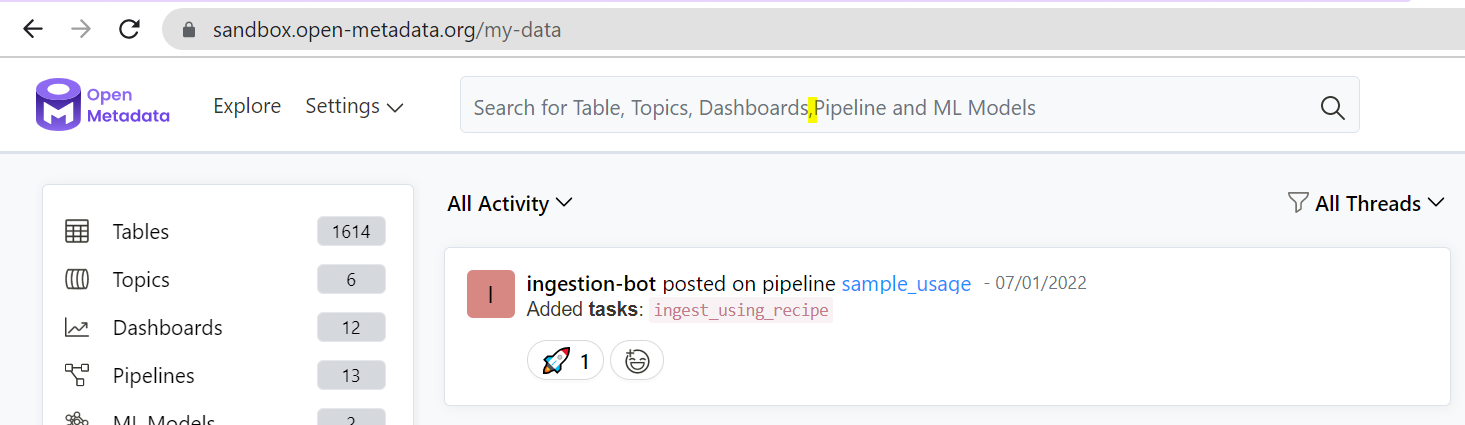 UI Improvements_2 · Issue #6893 · open-metadata/OpenMetadata · GitHub