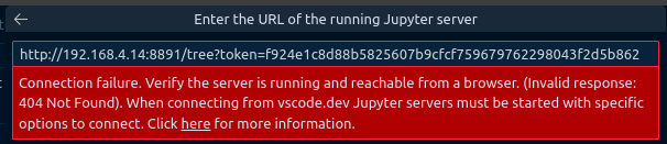 Unable To Access Remote Jupyter Server In Vs Code · Microsoft Vscode Jupyter · Discussion 14114
