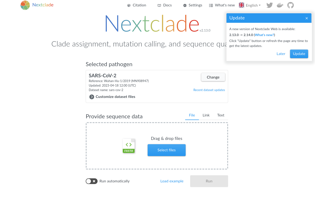 BUG: User's default dataset not getting version update unless they click "change" · Issue #1139 ...