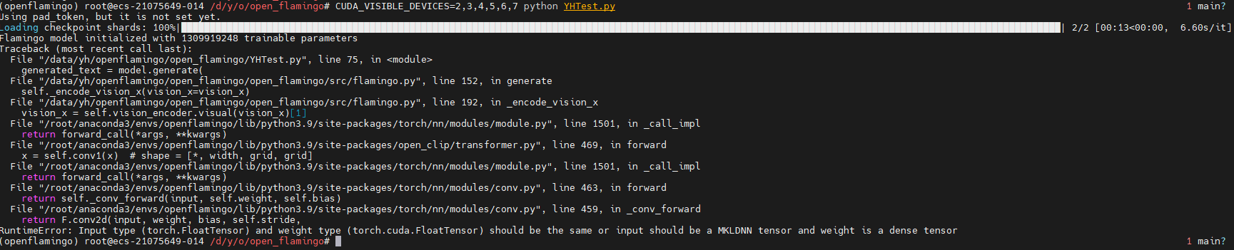 run error · Issue #180 · mlfoundations/open_flamingo · GitHub