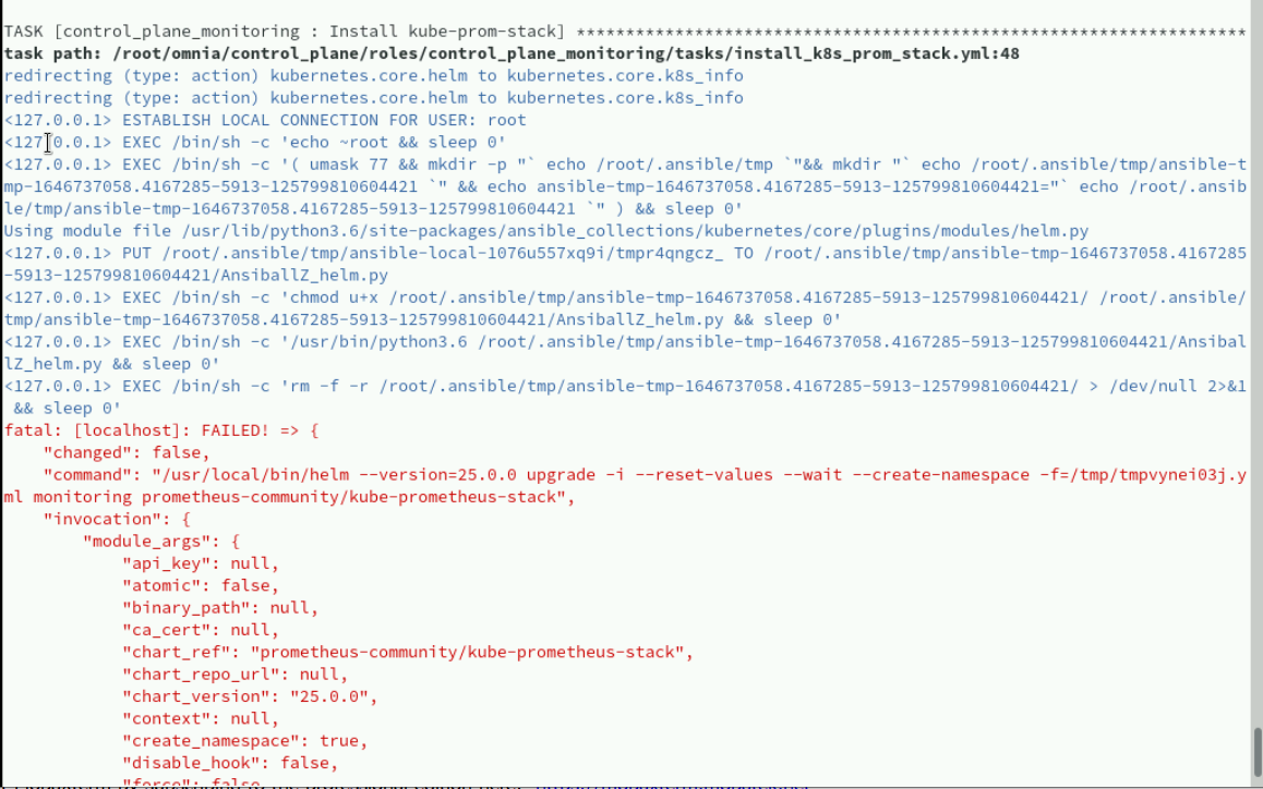Install kube-prom-stack task failing on Leap · Issue #881 · dellhpc ...