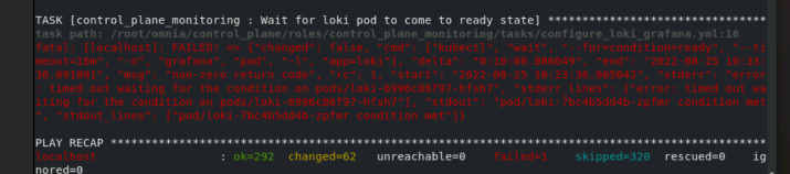 control_plane.yml execution failing due to pod timeout · Issue #1396 · dell/omnia · GitHub