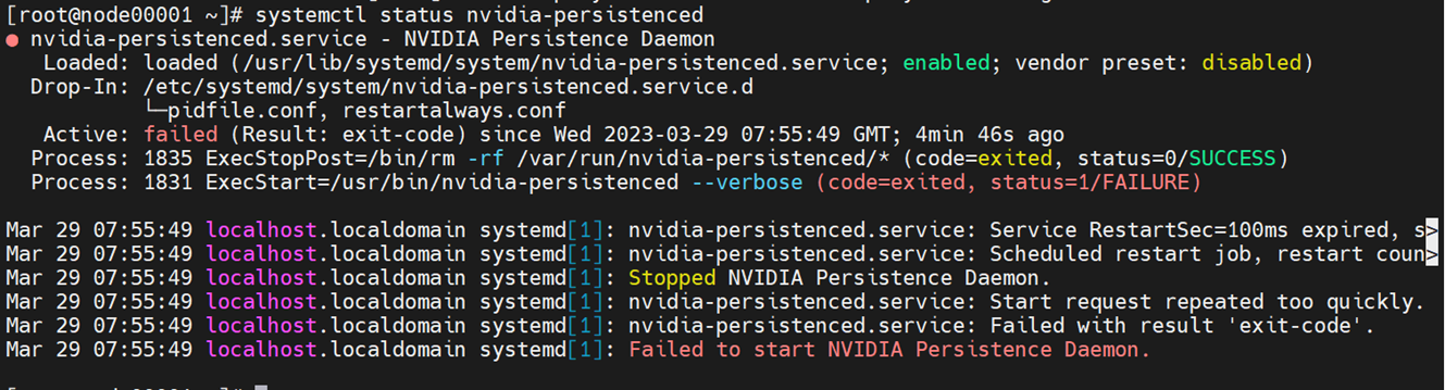 Starting nvidia-persistenced fails after reposync changes · Issue #1911 · dell/omnia · GitHub
