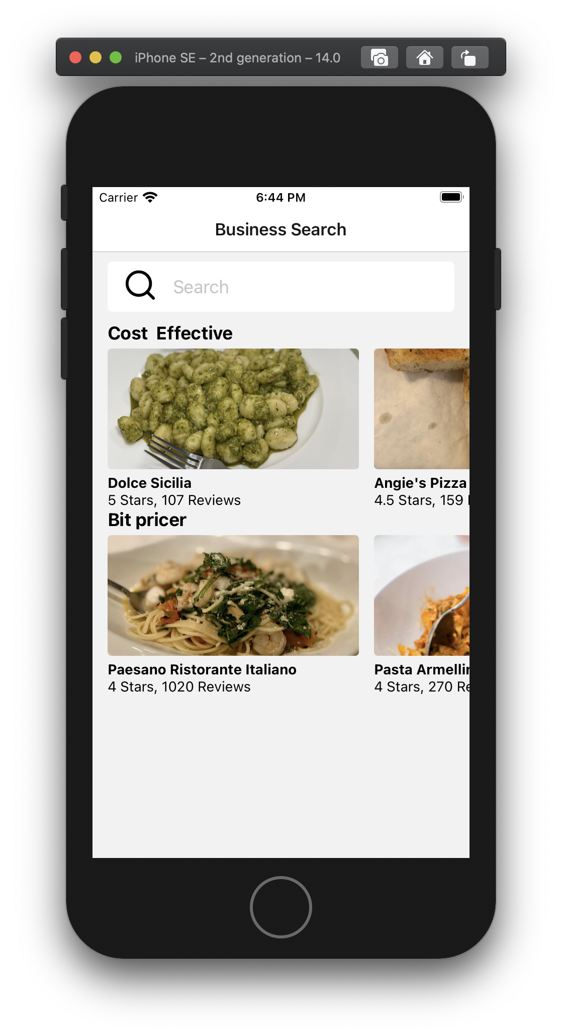 GitHub - faker007/yelp-restaurant: A restaurant app by using React-Native, Expo and Yelp APIS