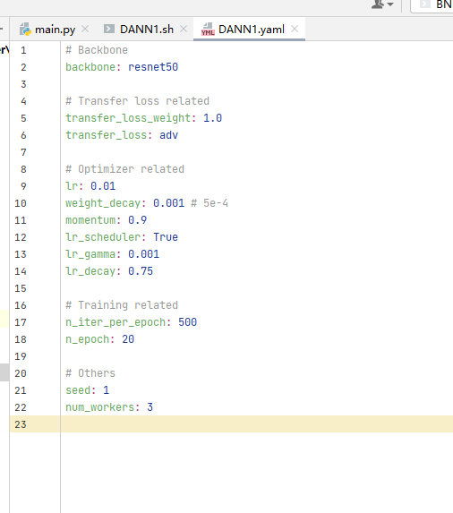 王老师您好，有幸阅读你的书籍。用win10,运行deepDA中的DANN复现自己的数据集时出现找不到main.py。（已下载git运行 ...