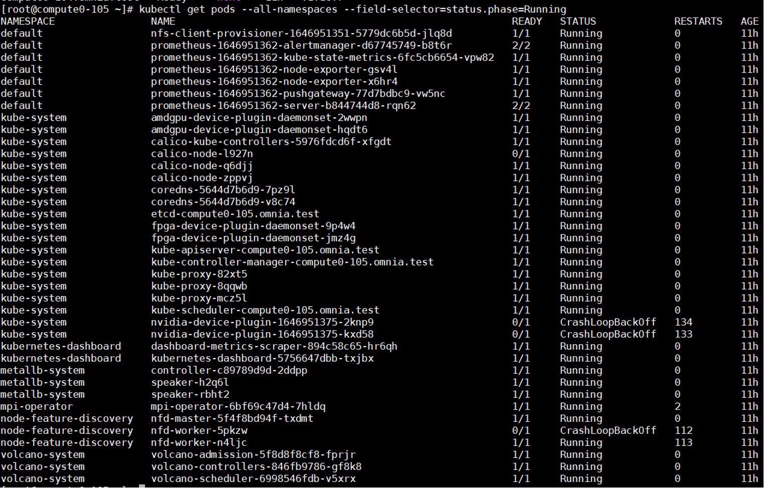 nfd-worker pods are going to crashloop backoff state · Issue #944 · dell/omnia · GitHub