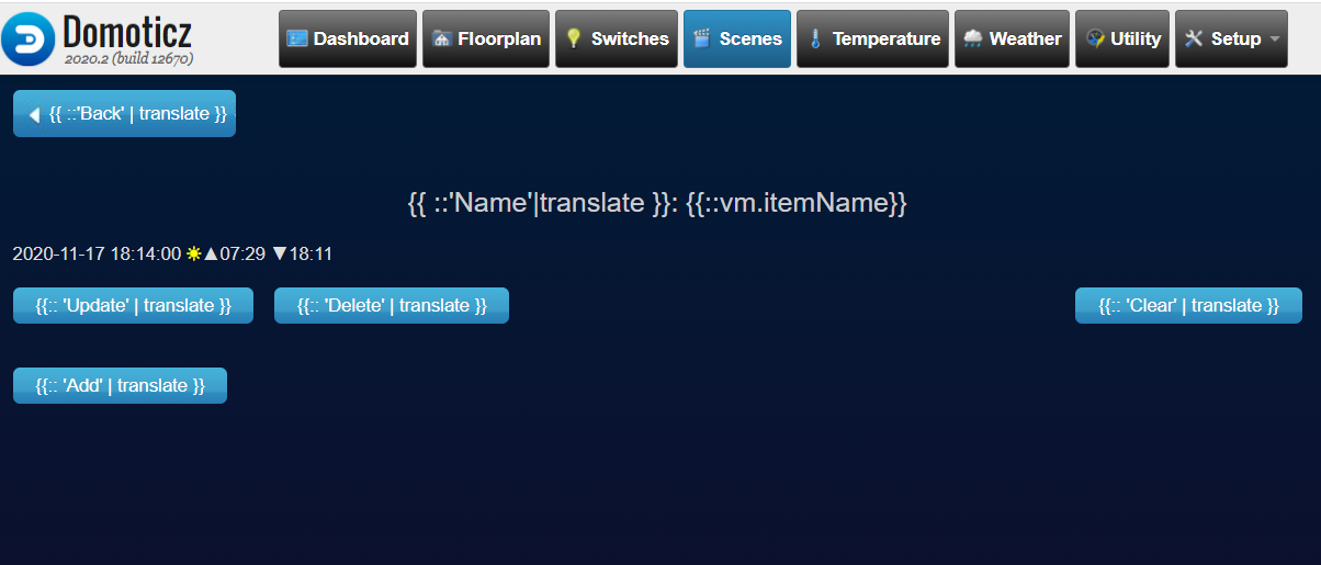 scenes timers view doesn't work · Issue #4472 · domoticz/domoticz · GitHub