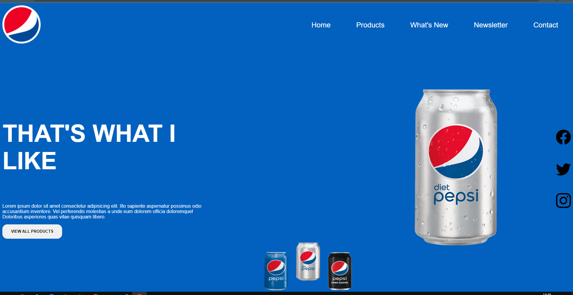 GitHub - kleber-matos/sitepepsi: Site desenvolvido com React