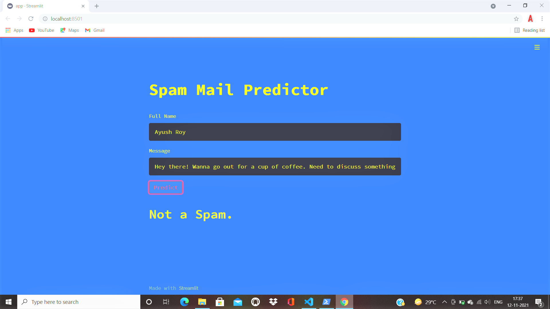 GitHub - AyushRoy2001/Spam-Detection-ML-Model: Used machine learning ...