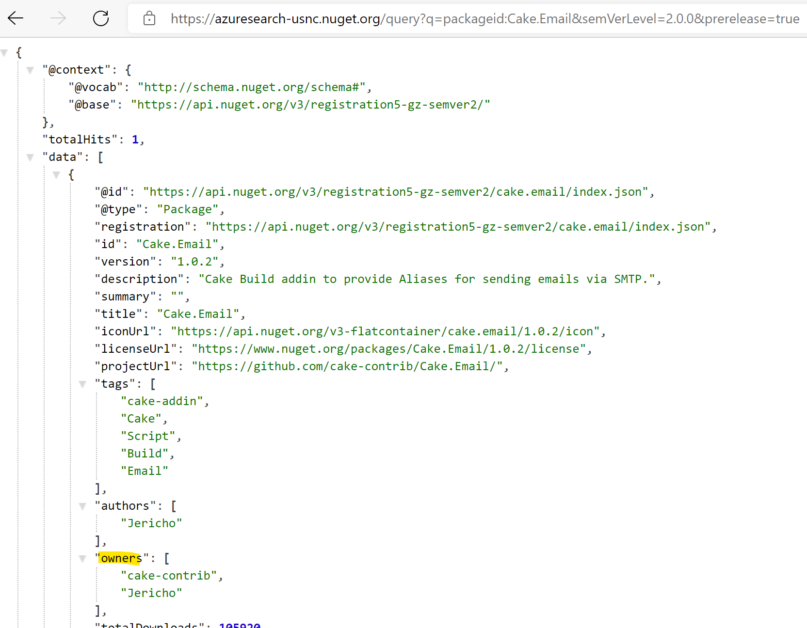 How to get the list of owners of a given package on nuget.org · Issue #5647 · NuGet/NuGetGallery ...