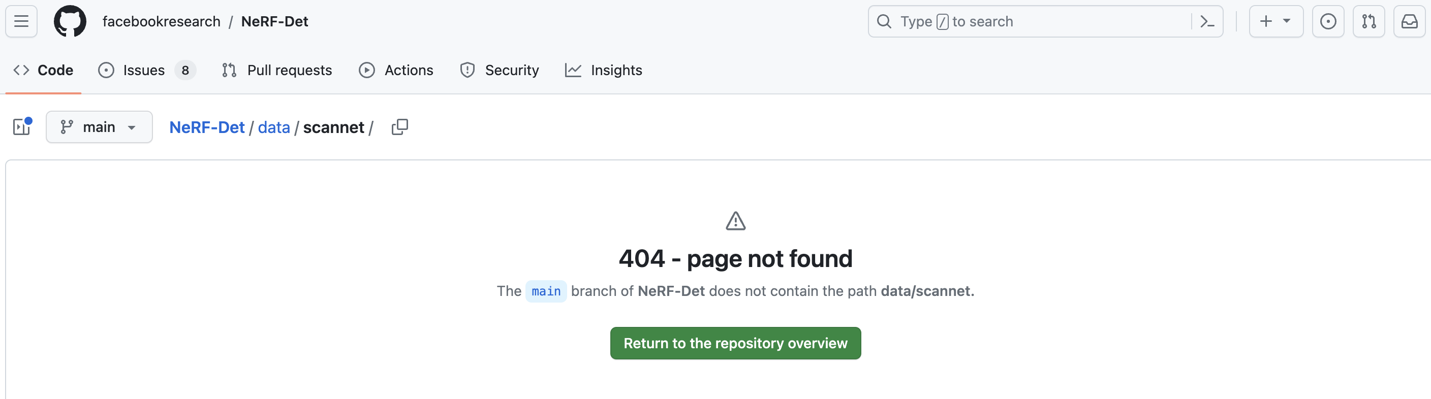 The link of dataset is unavailable · Issue #15 · facebookresearch/NeRF-Det · GitHub