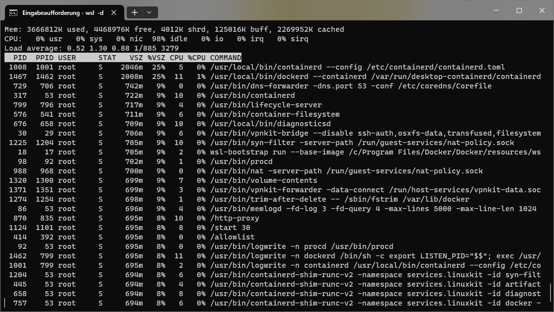 High memory usage from VMMEM with docker desktop windows x64 V4.12.0 · Issue #12944 · docker/for ...