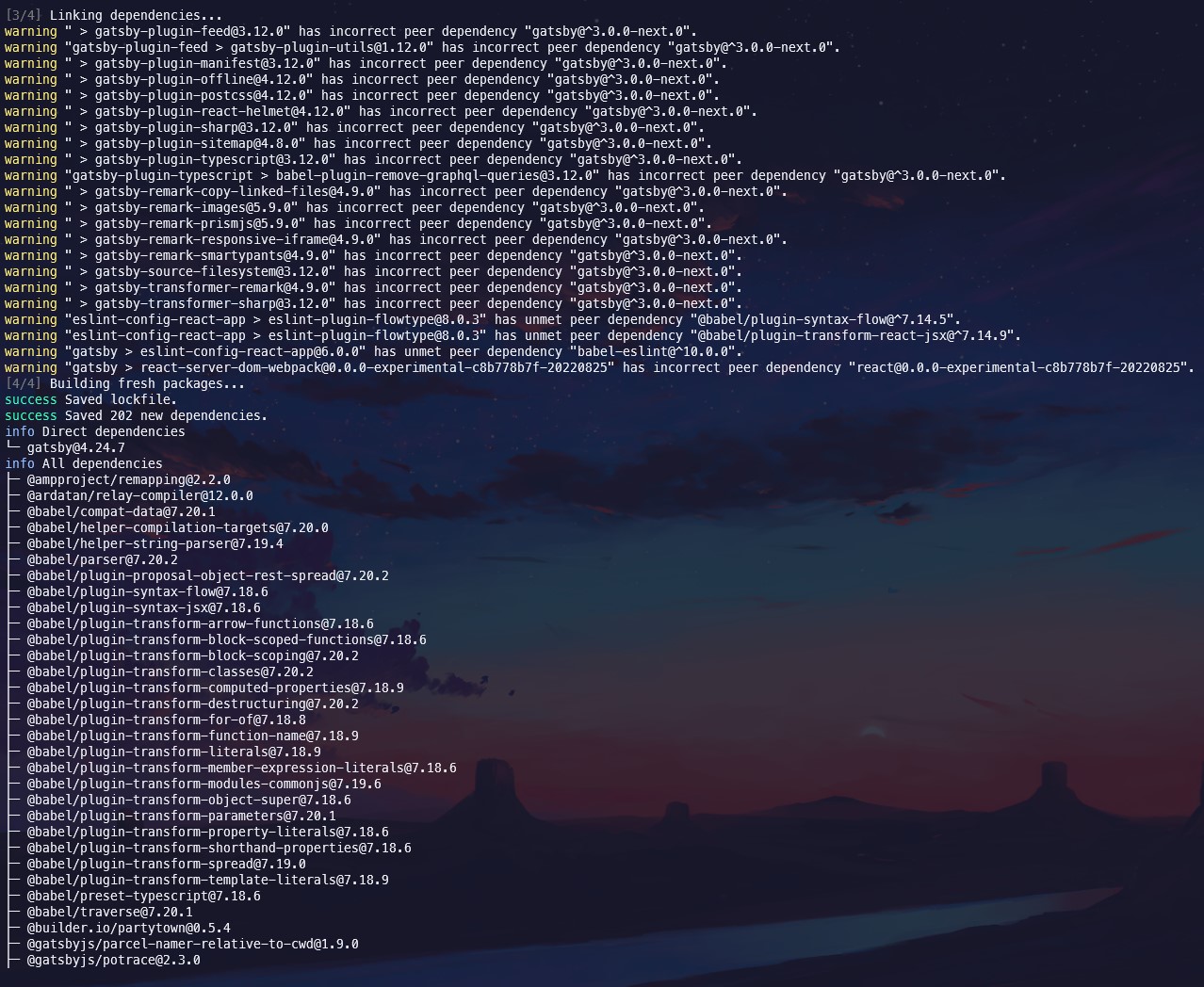 Upgrade to Gatsby V4 · Issue #46 · gsavchenko/george-webapp · GitHub