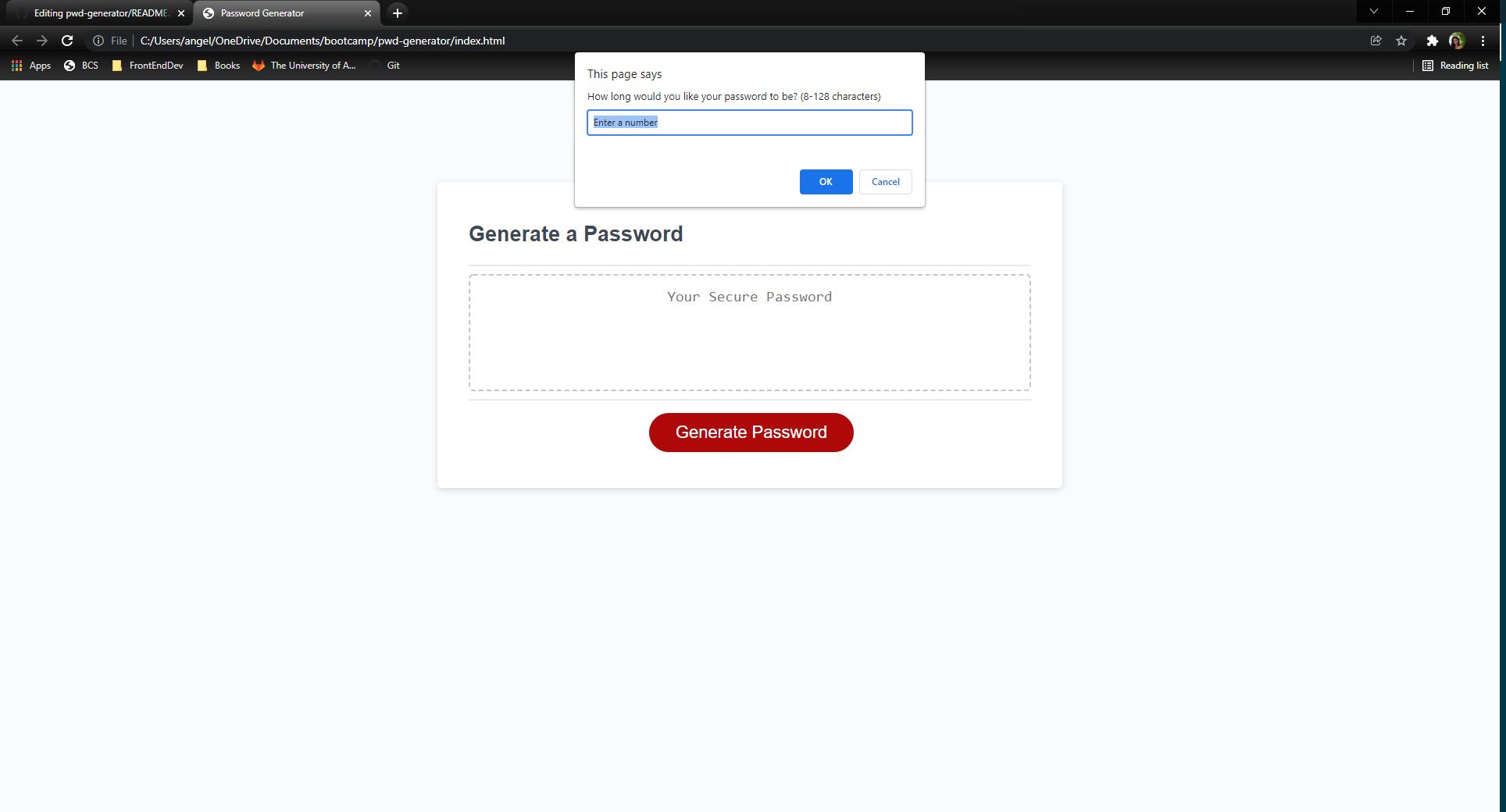 GitHub - angelikaamorxo/pwd-generator: Created a password generator ...