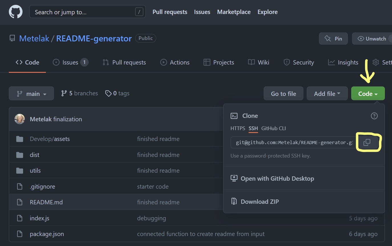 GitHub - Metelak/README-generator: With this application you will be able to generate a README ...