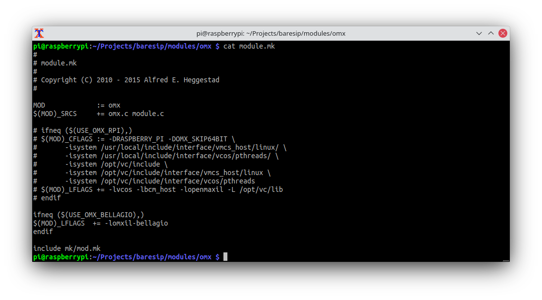 Disabling OMX plugin from Baresip · Issue #1795 · baresip/baresip · GitHub