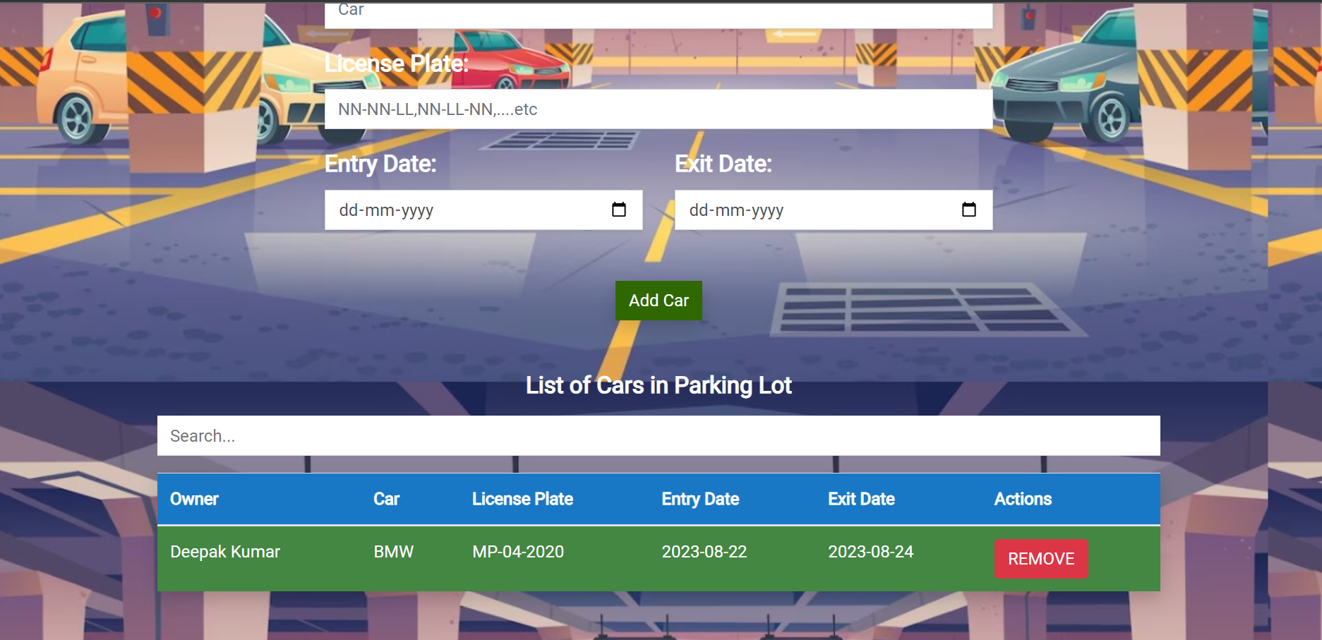 GitHub - deepakumar7/Parking