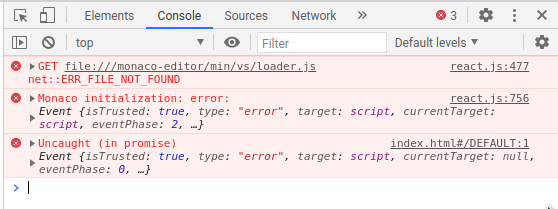 Snowpack and electron support · Issue #187 · suren-atoyan/monaco-react · GitHub