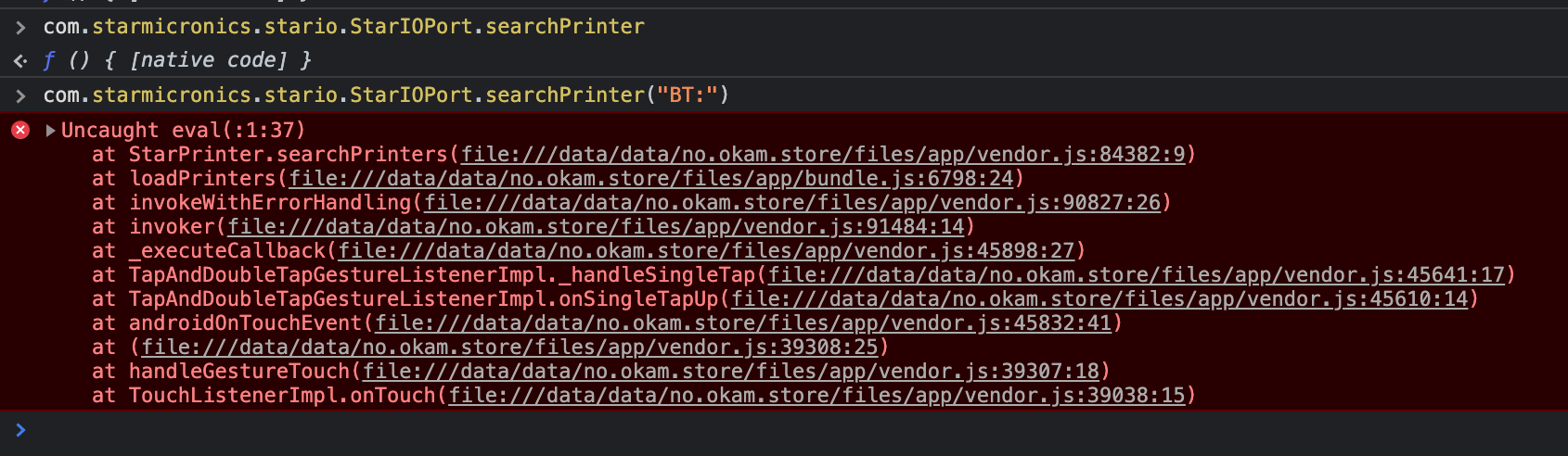 NativeScript 7+ support not working · Issue #32 · EddyVerbruggen/nativescript-star-printer · GitHub