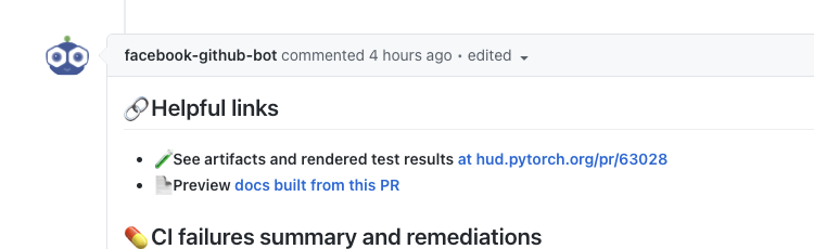 Use pytorch-probot for PyTorch-specific stuff + MOTD in Dr. CI comment · Issue #63038 · pytorch ...