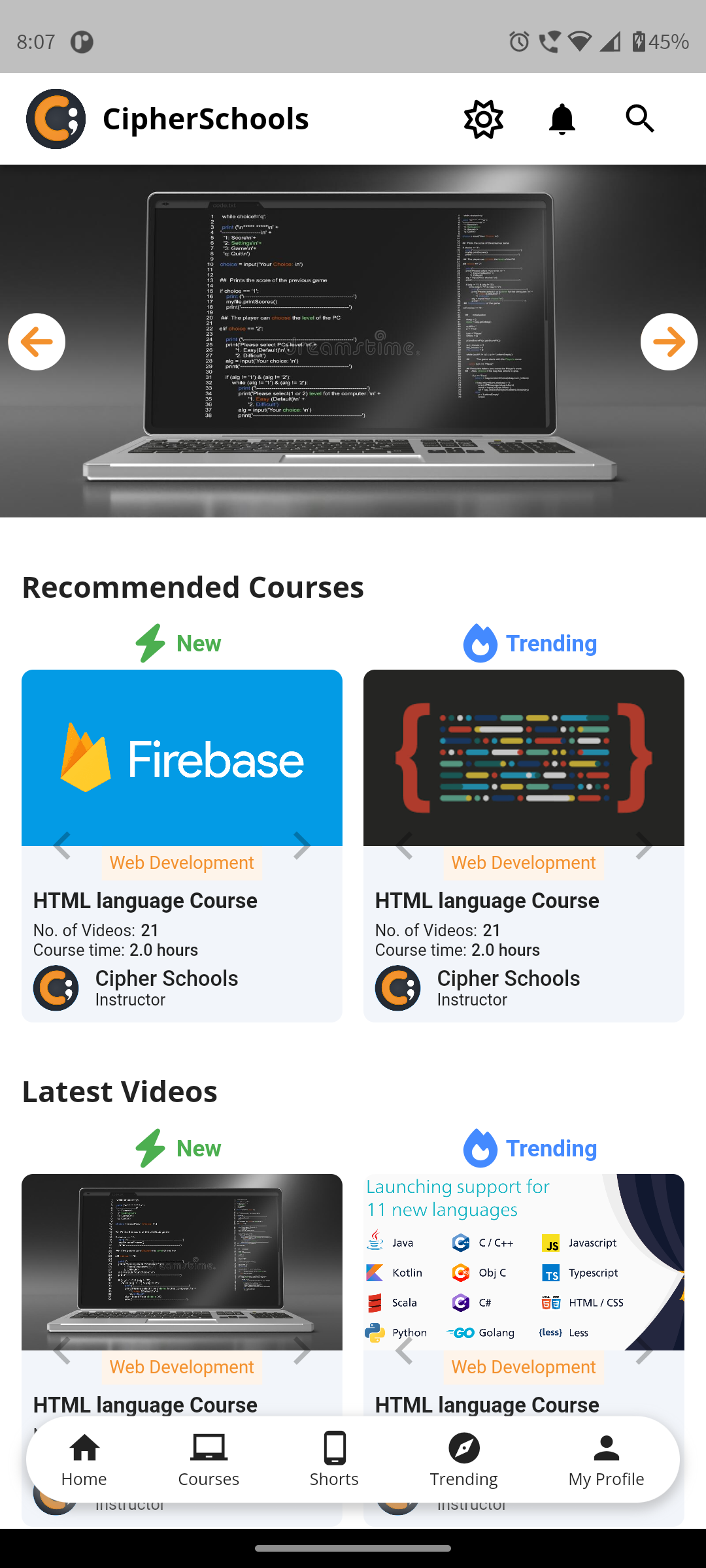GitHub - anuragkainth/Cipher-E-Learning-App