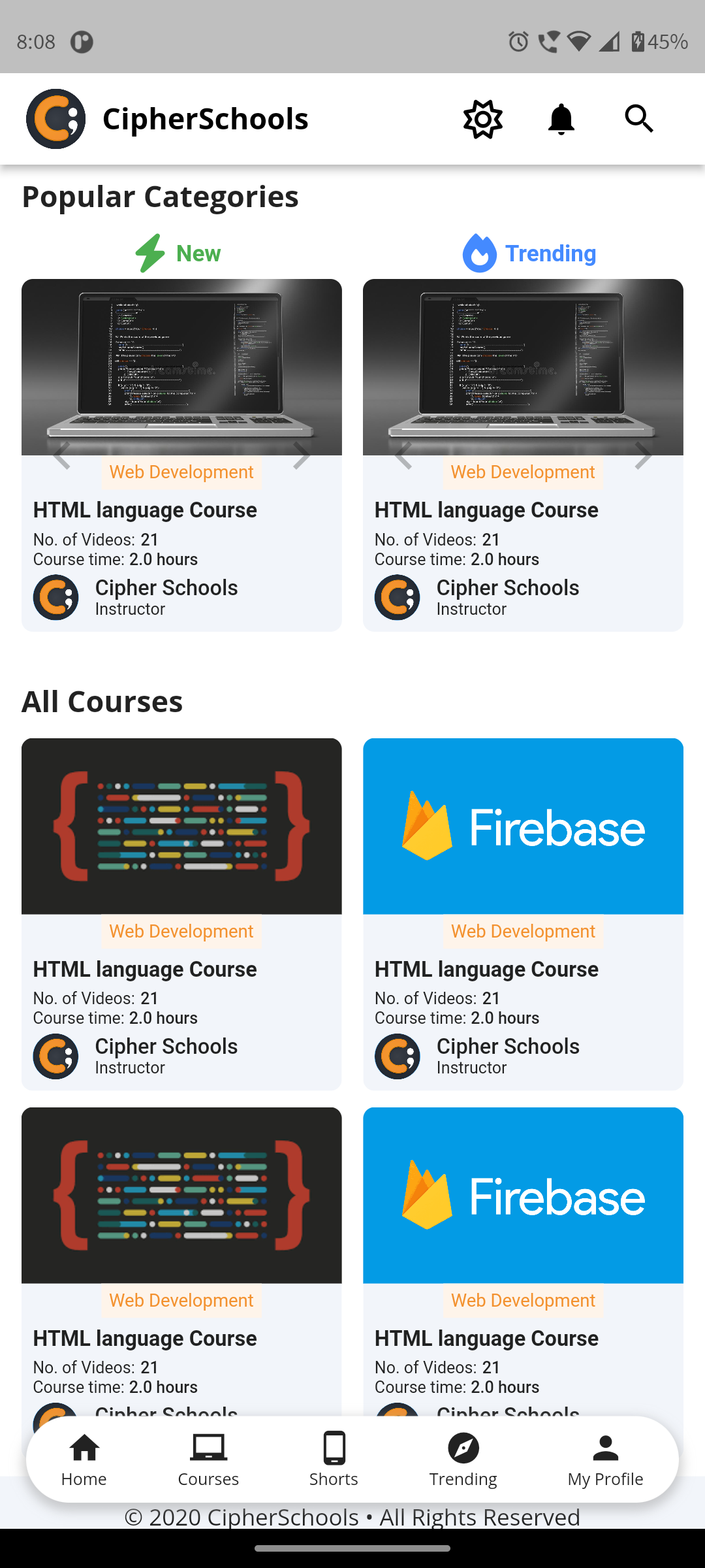GitHub - anuragkainth/Cipher-E-Learning-App