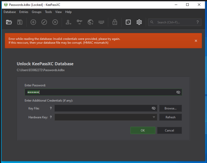 Password erro after 2.6.6 upgrade · Issue #7115 · keepassxreboot/keepassxc · GitHub