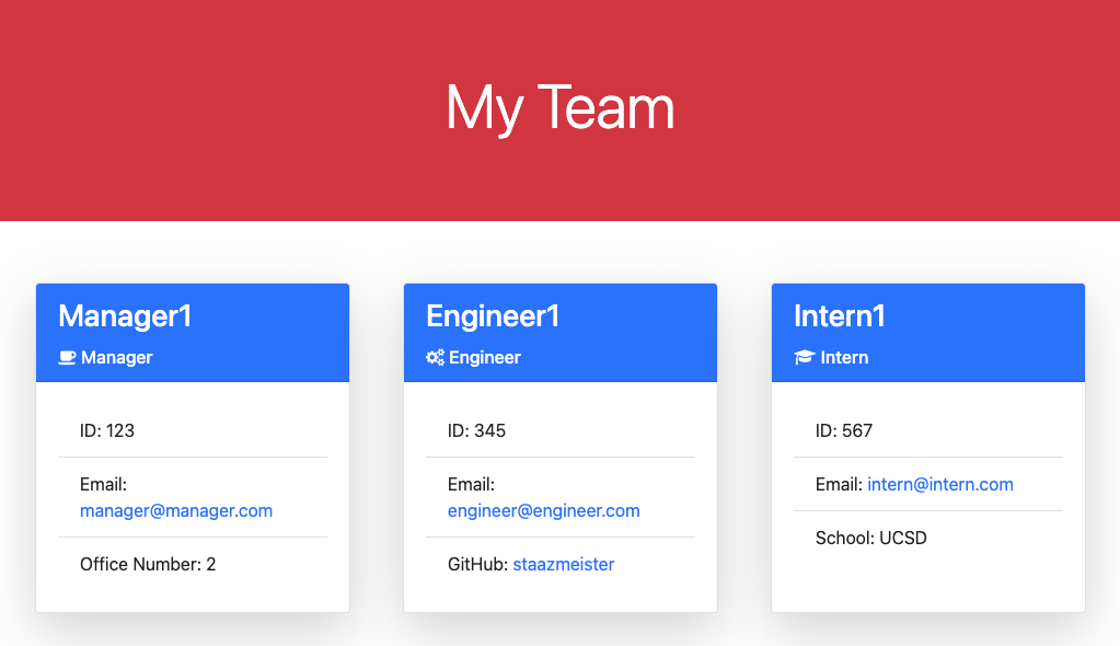 GitHub - staazmeister/team-profile-generator