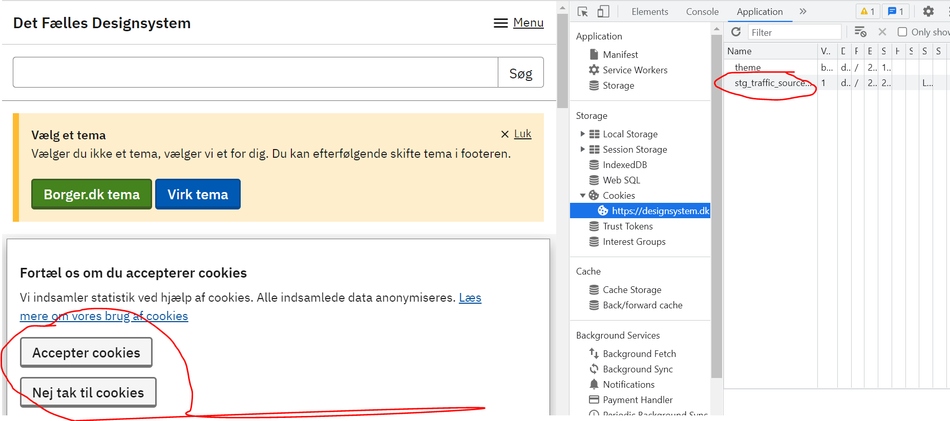 Cookies bliver sat i nogle tilfælde, selv om man ikke har sagt ja ...